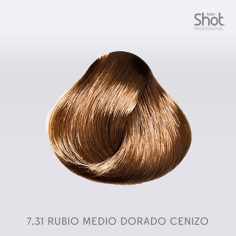 Tinte Kolor Shot – DORADOS CENIZOS – Rubio Medio Dorado Cenizo – 7.31 ...